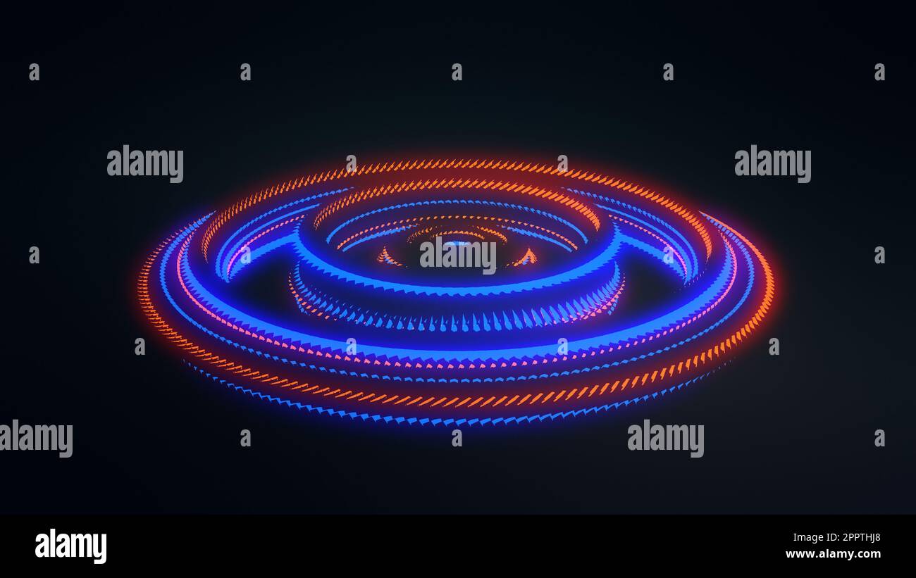 Abstract Gear or mechanical Animation Background. Psychedelic ...