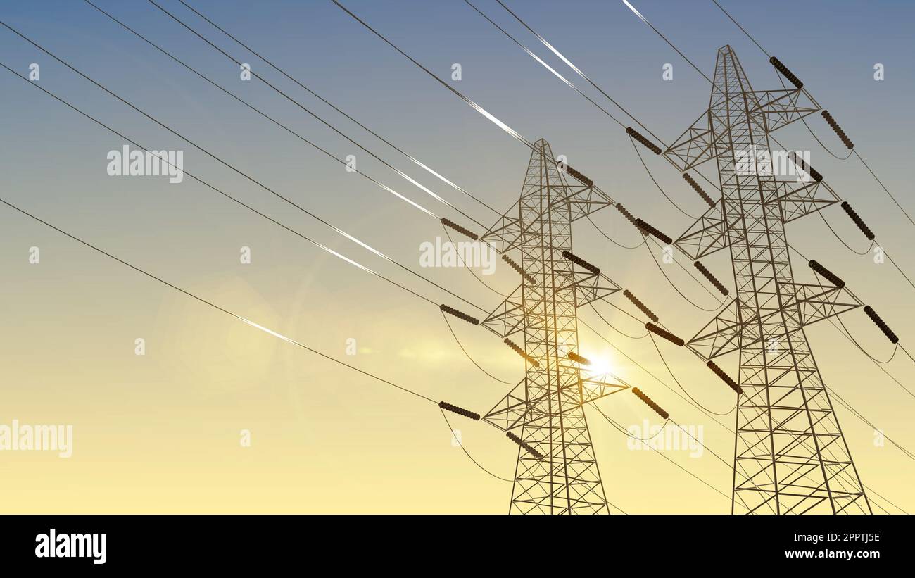 Time lapse electrical grid transmission hi-res stock photography and ...
