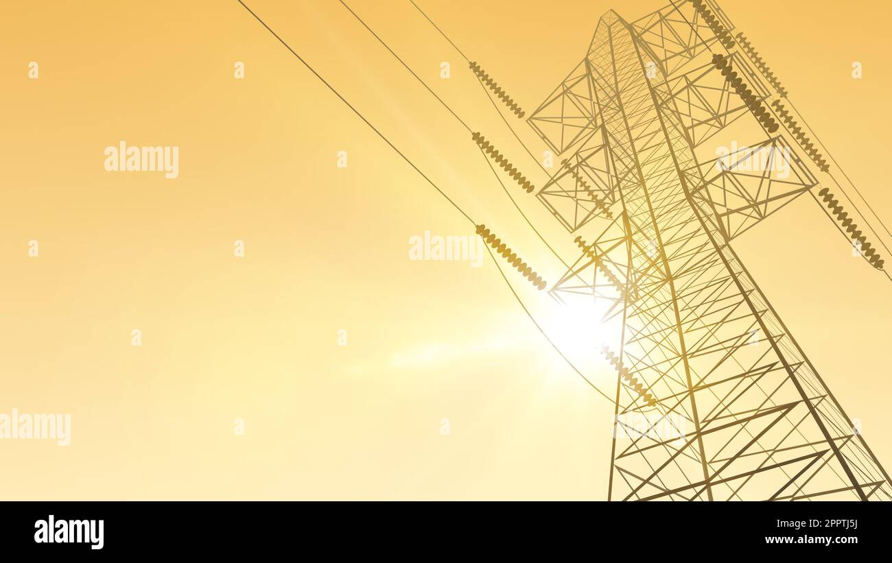 High Voltage Transmission Power Station Stock Photo - Alamy