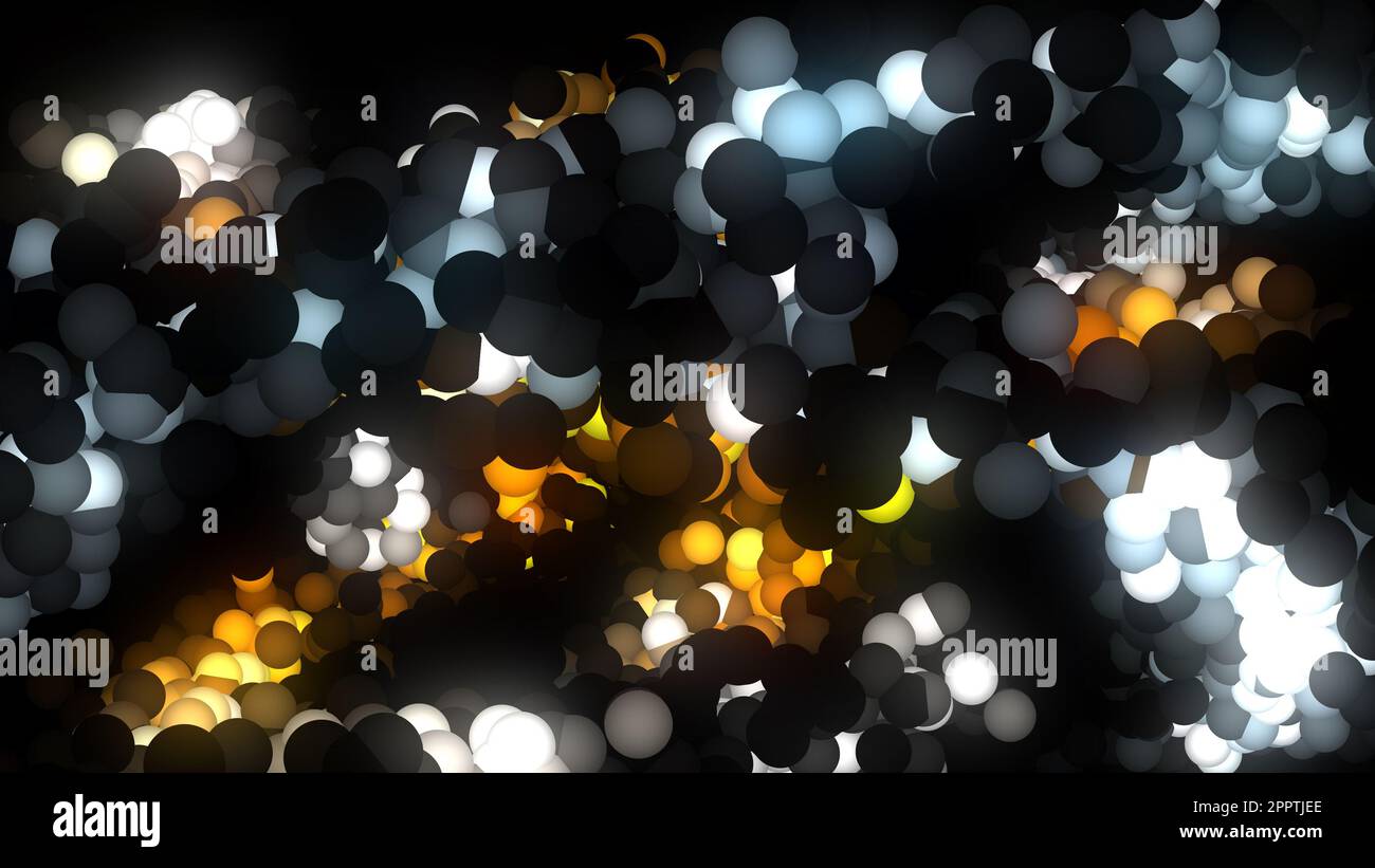 Neon moving spheres animated background Stock Photo - Alamy