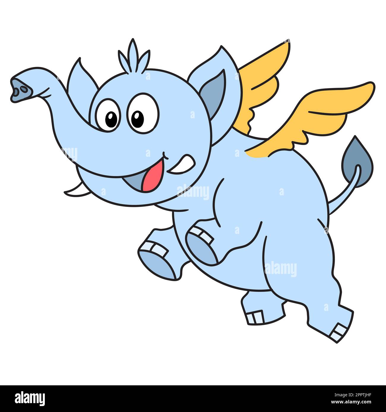 Winged elephant Stock Vector Images - Alamy