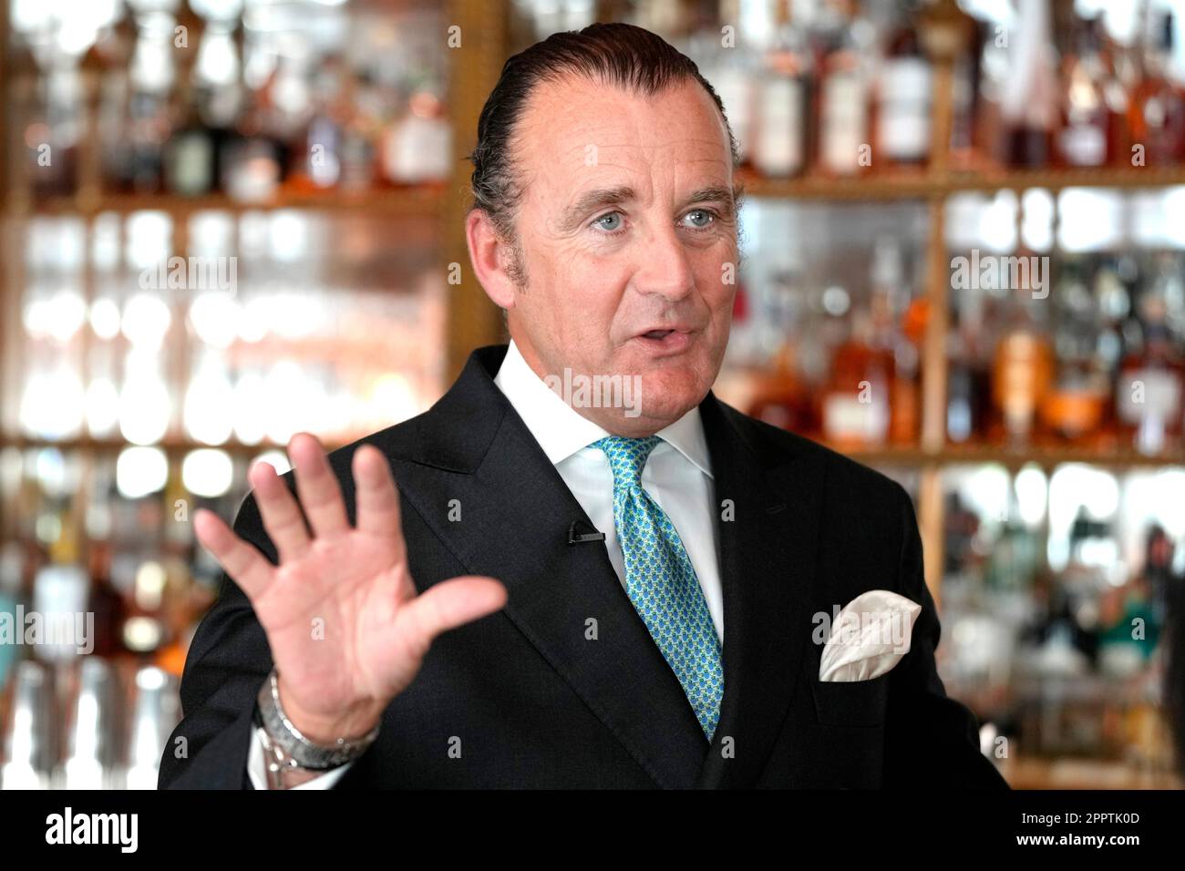 Luca Virgilio, General Manager of The Dorchester Hotel is interviewed ...