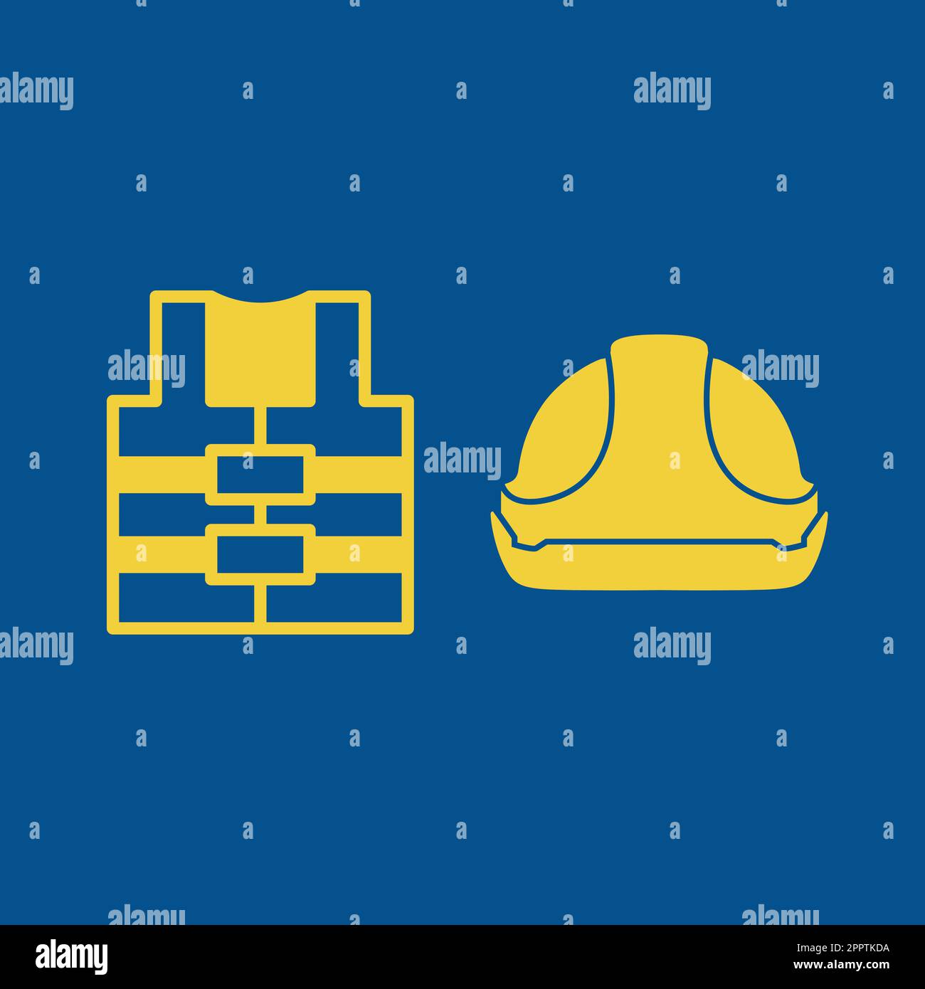 Yellow safety helmet cartoon illustration hi-res stock photography and ...