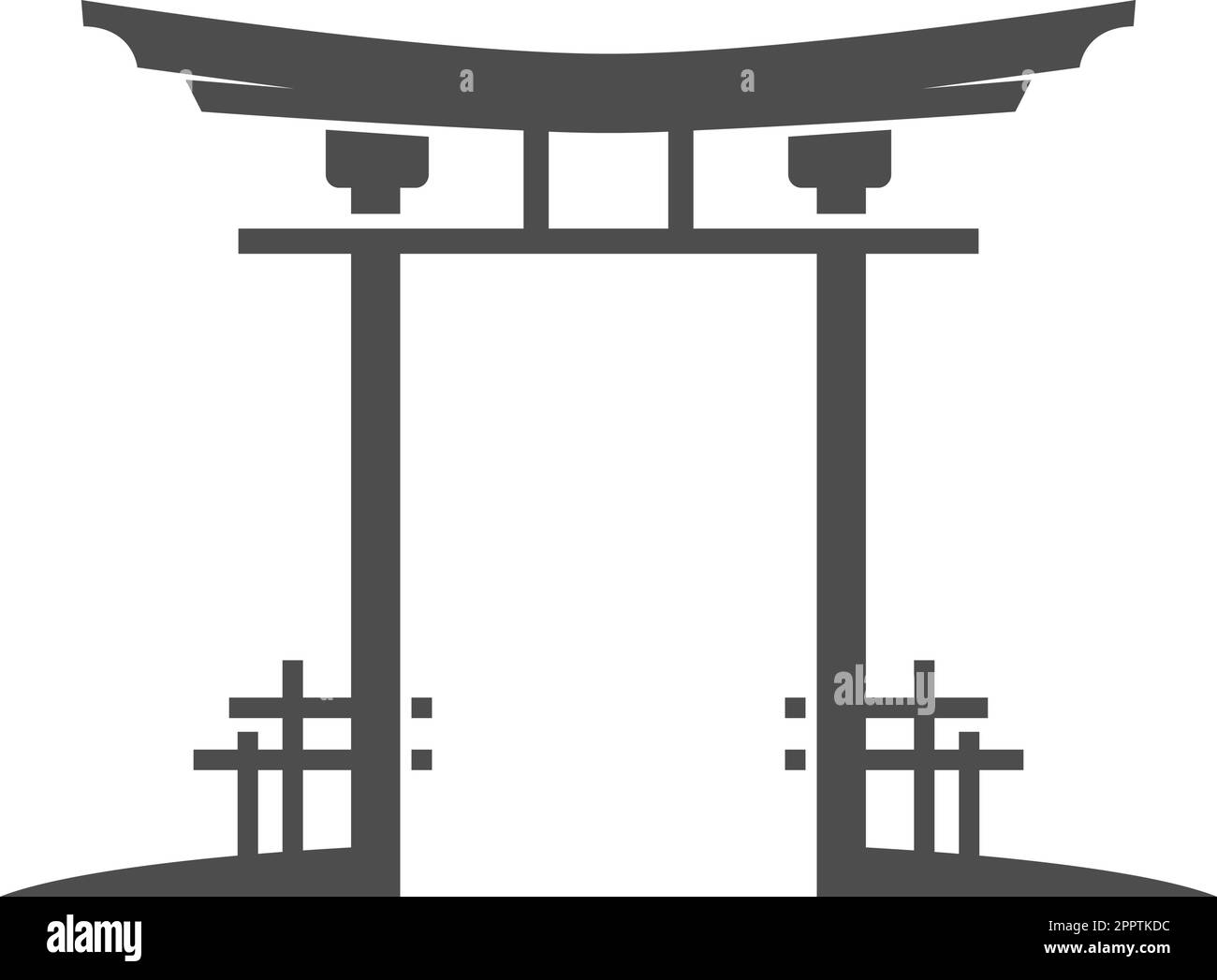 Japanese torii gate Black and White Stock Photos & Images - Alamy