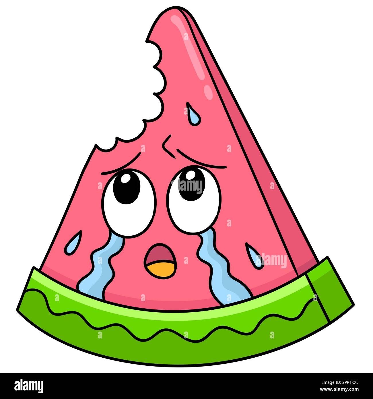 Crying face emoticon kawaii character hi-res stock photography and ...