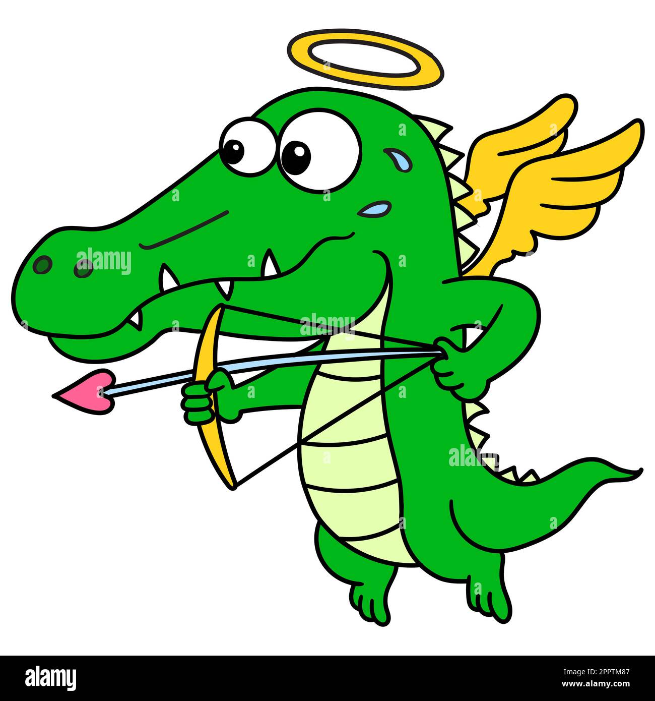 Animated Alligator With Wings