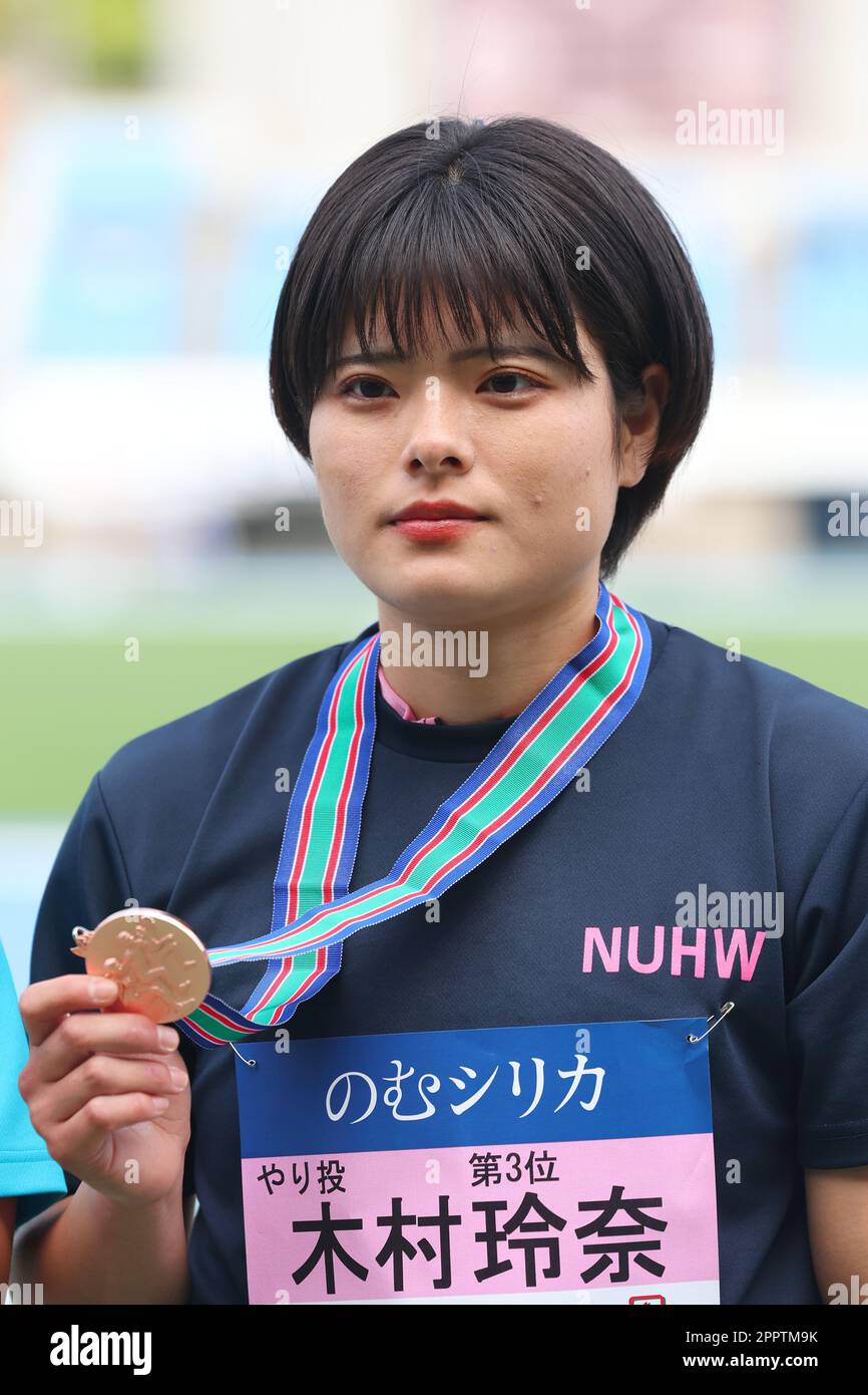 Lemon Gas Stadium Hiratsuka, Kanagawa, Japan. 23rd Apr, 2023. Reina ...