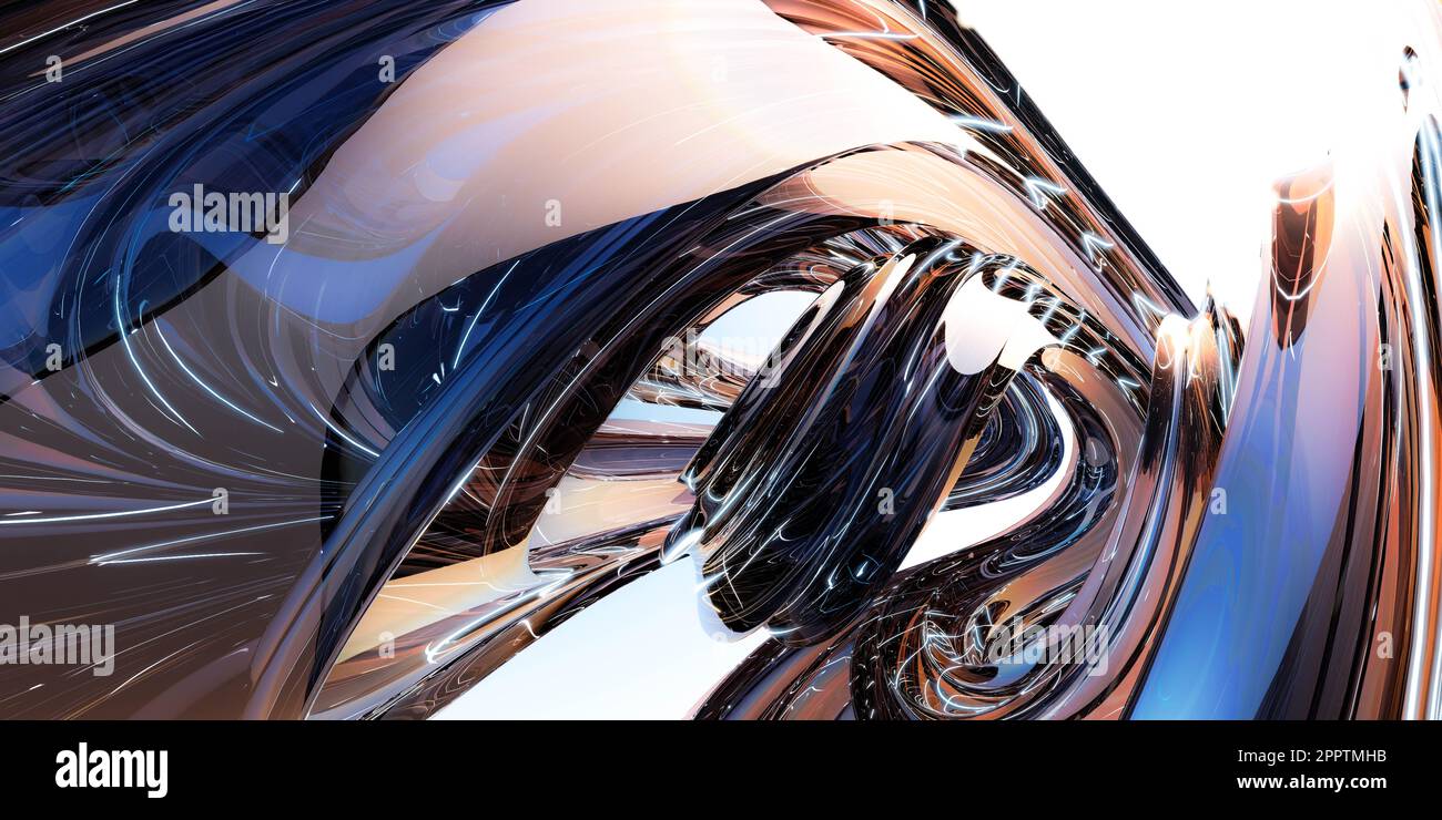 Photo of a glossy chrome finish on a car's exterior 3d render ...