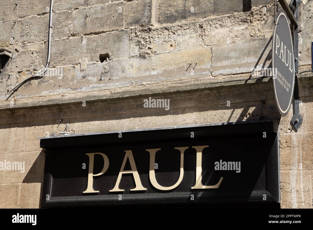 Bordeaux , Aquitaine France - 04 07 2023 : paul text shop sign and ...