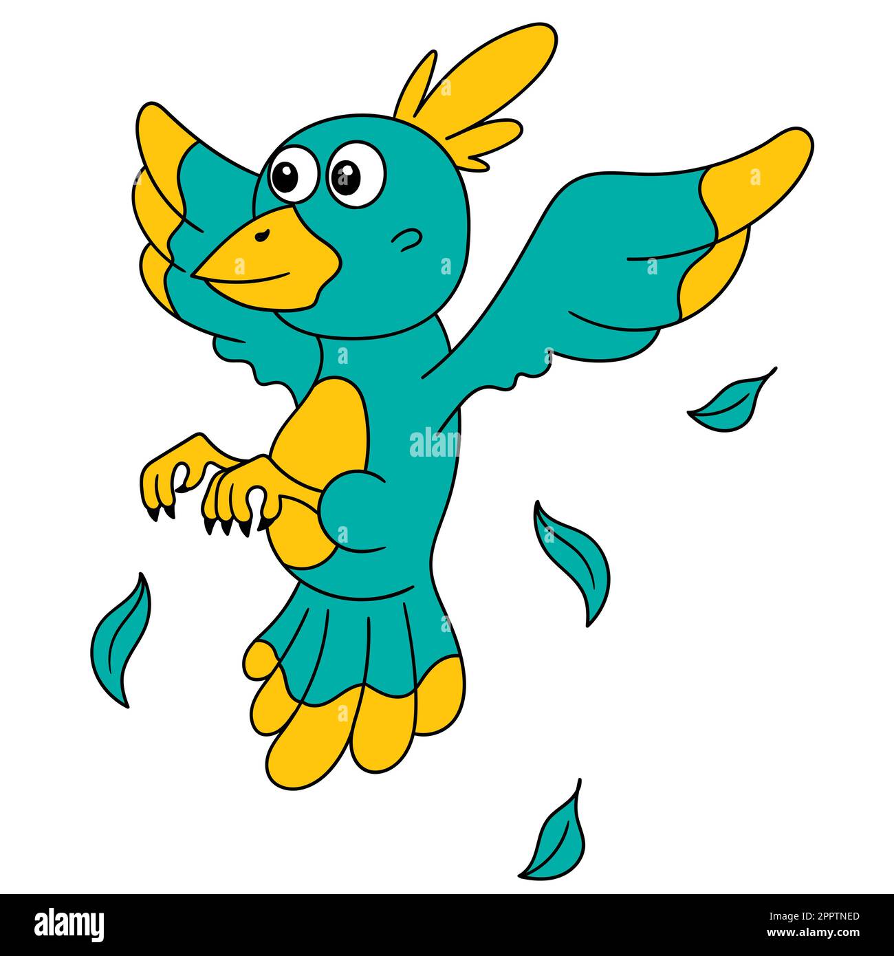 birds fly beautifully, doodle icon image Stock Vector Image & Art - Alamy
