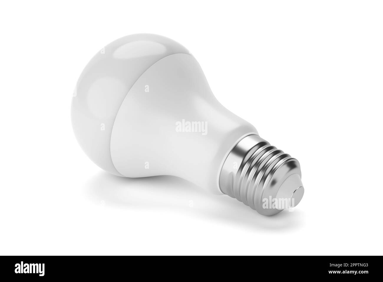 LED light bulb isolated on white background. 3D rendering illustration ...