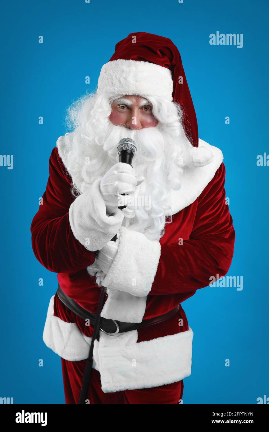 Cool santa claus microphone hi-res stock photography and images - Alamy