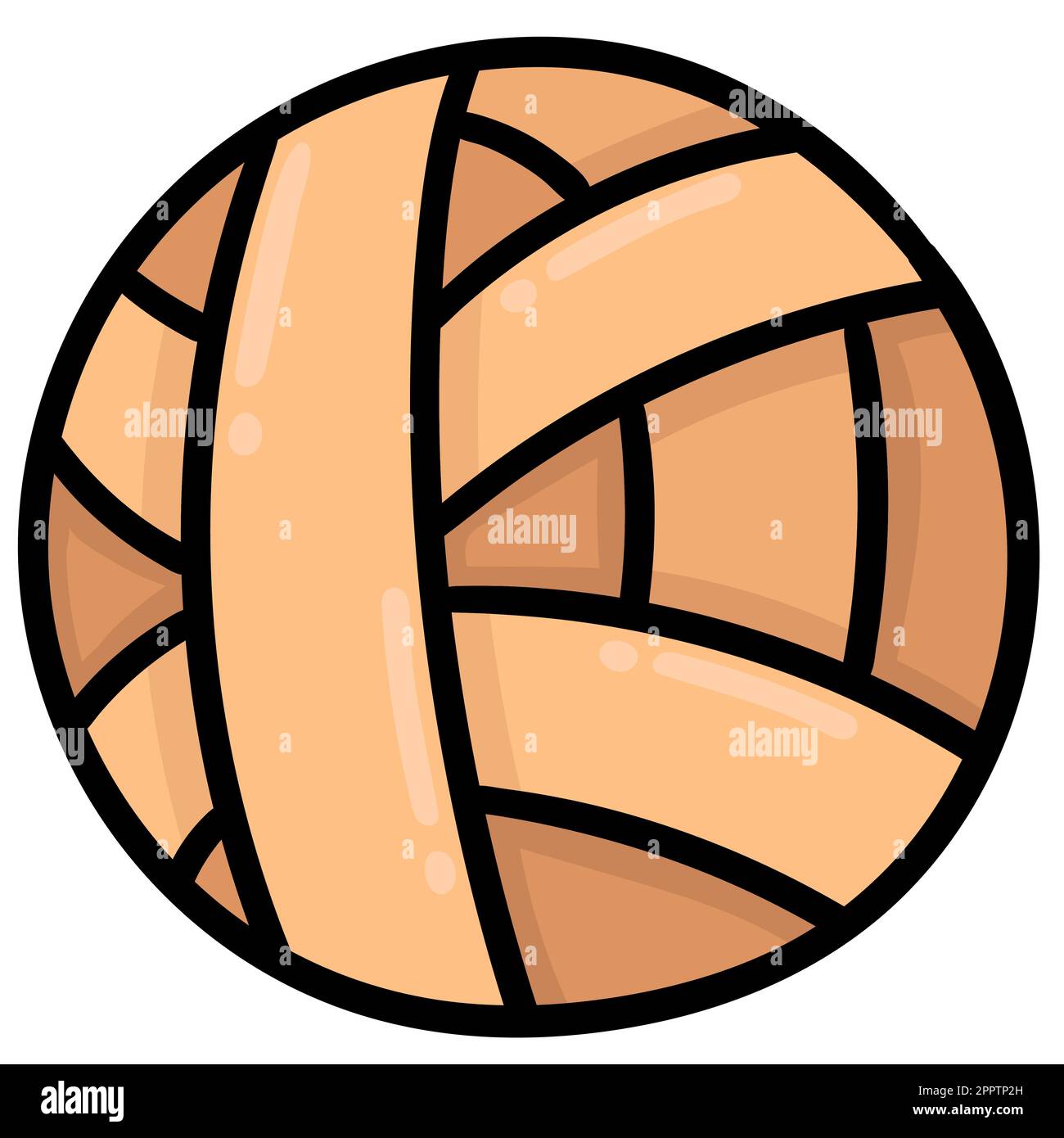 rattan wood pattern doodle ball icon, doodle icon image kawaii Stock ...