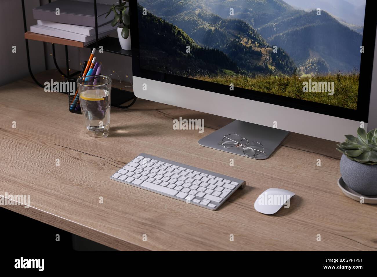 Houseplant lemon in office hi-res stock photography and images - Alamy