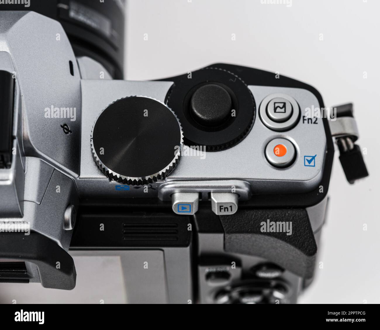 Top buttons and controls of a digital mirrorless camera Stock Photo - Alamy