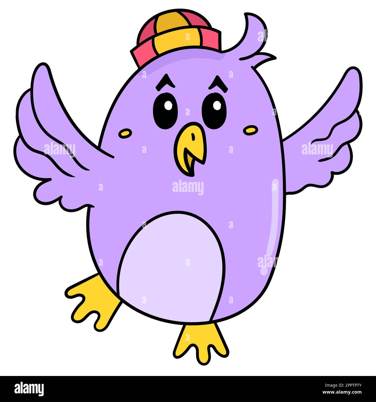 cute birds celebrate chinese new year with joy, doodle icon image ...