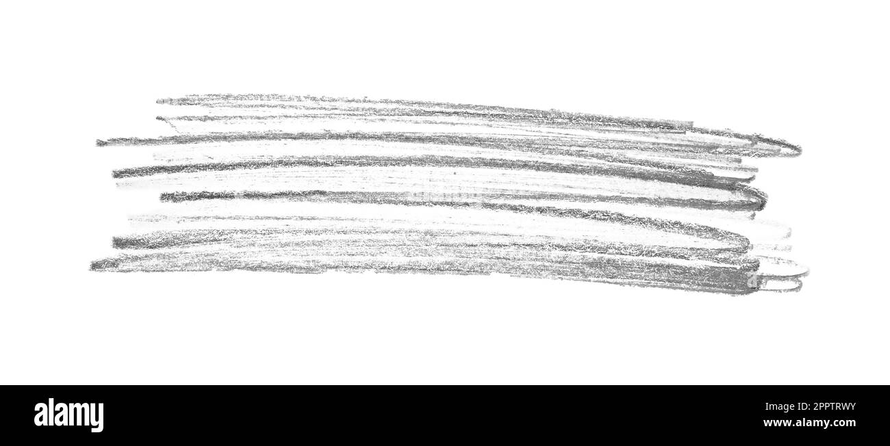 Hand drawn pencil scribble on white background, top view Stock Photo ...