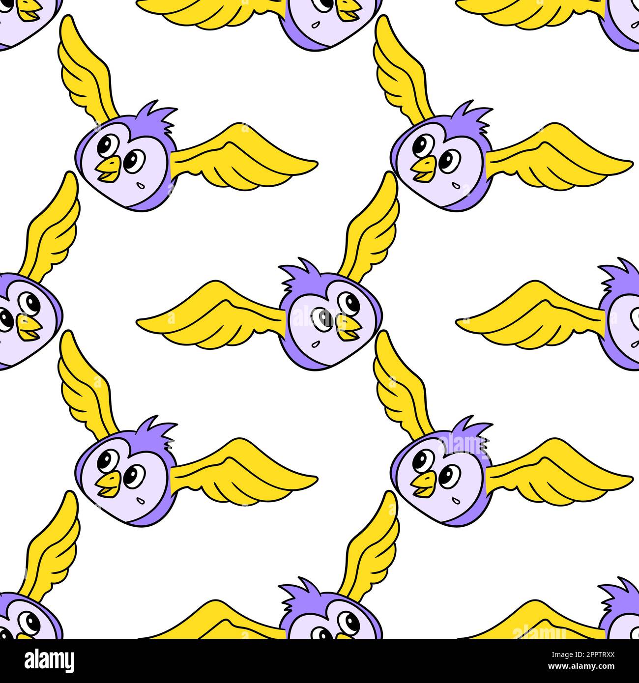 owl emoticon smile seamless pattern textile print. repeat pattern ...