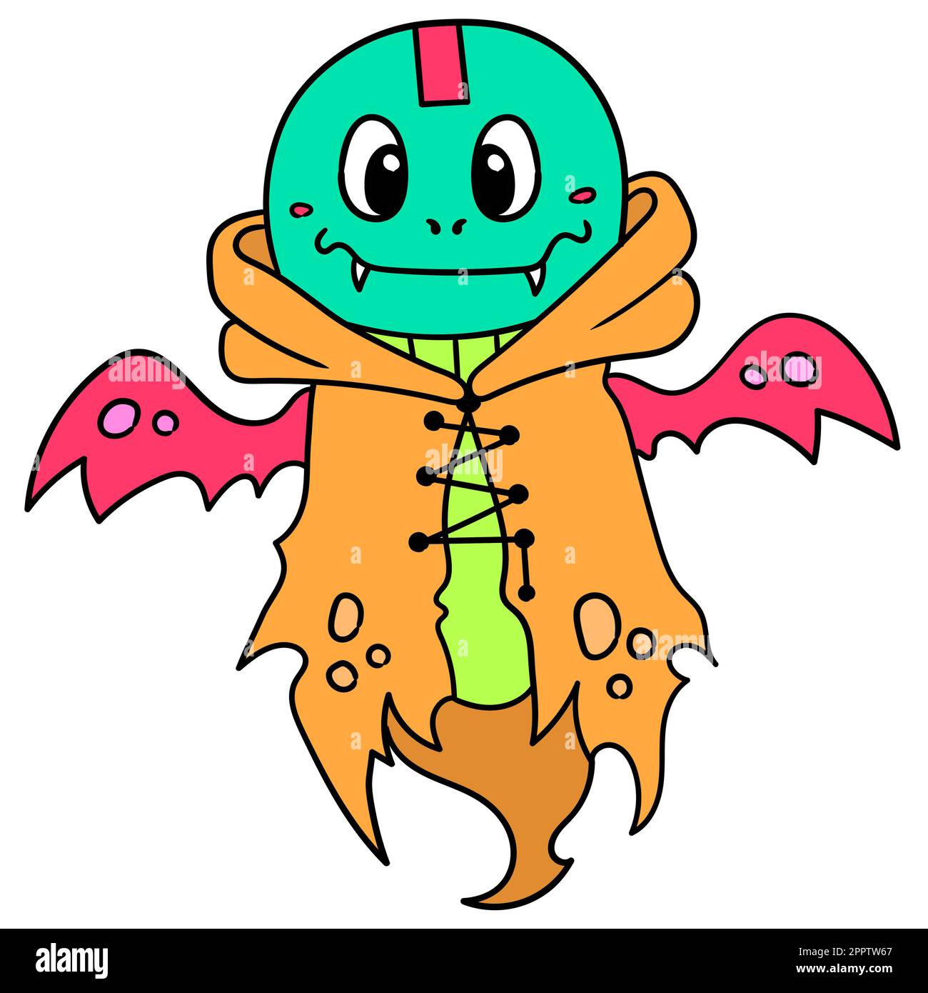 cute faced ghost with wings flying and smiling, doodle icon image ...