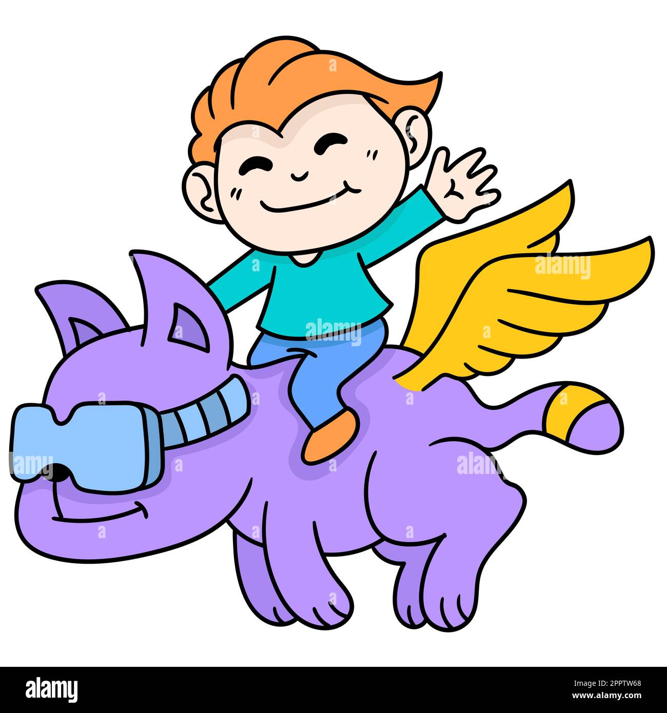 Riding tiger Cut Out Stock Images & Pictures - Alamy