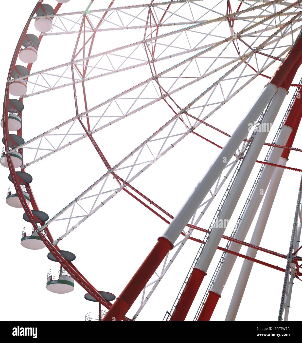 Beautiful large Ferris wheel isolated on white Stock Photo - Alamy