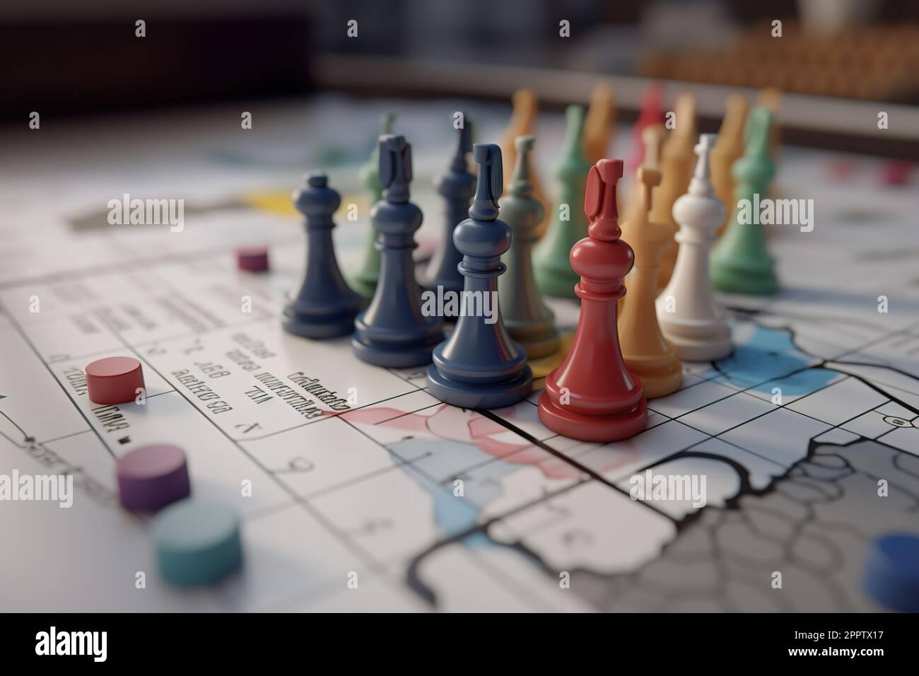 planning strategy with chess figures Stock Photo - Alamy