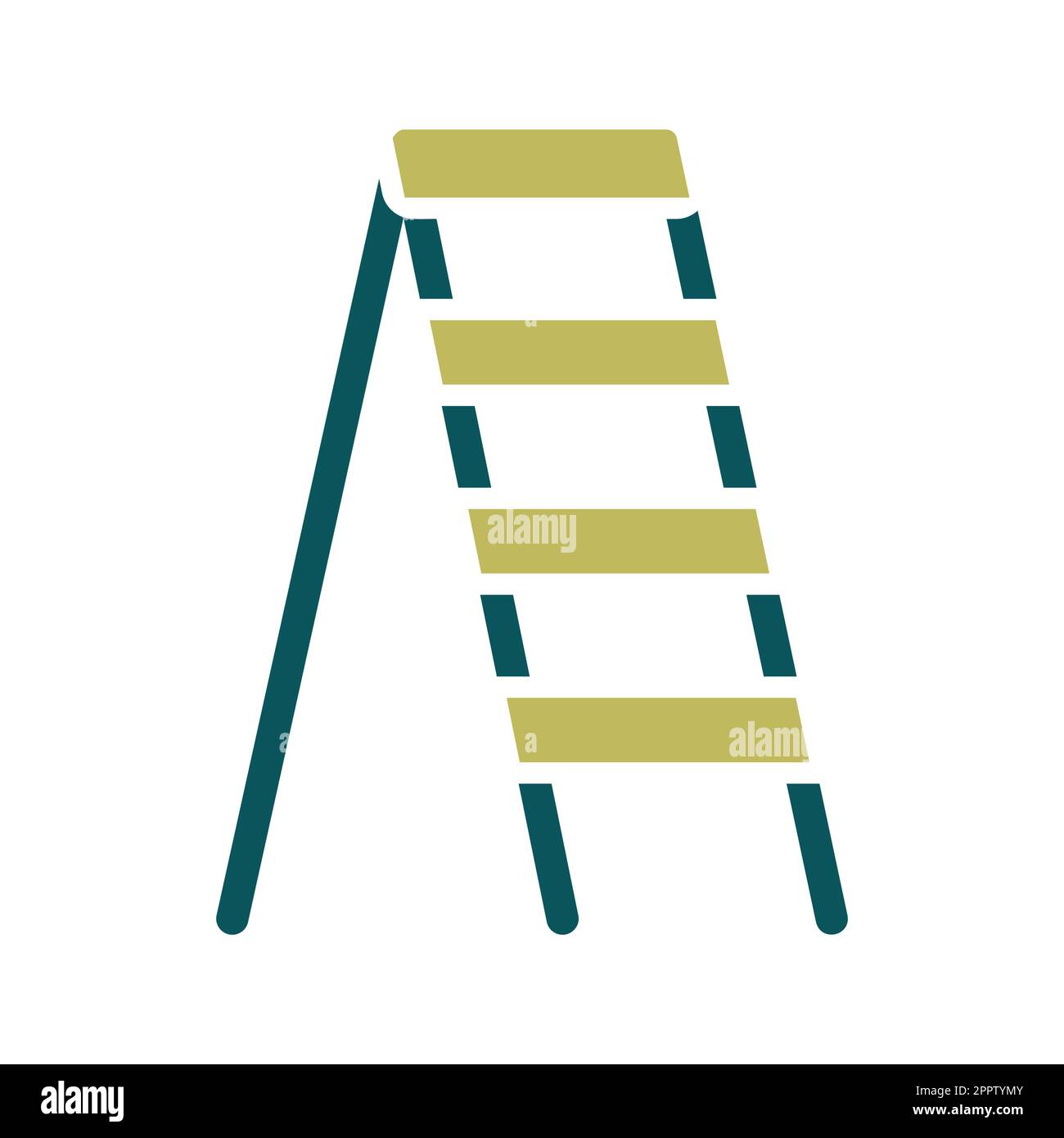 Garden stairs, stepladder isolated vector icon Stock Vector Image & Art ...