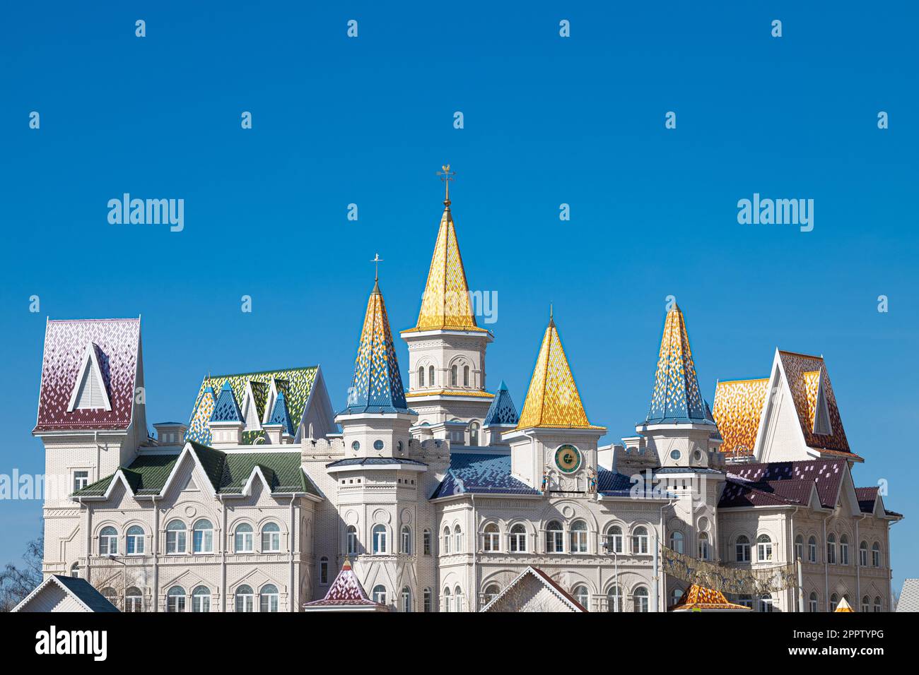 Moscow, Russia - April 14, 2023: colored tower building. fairytale ...