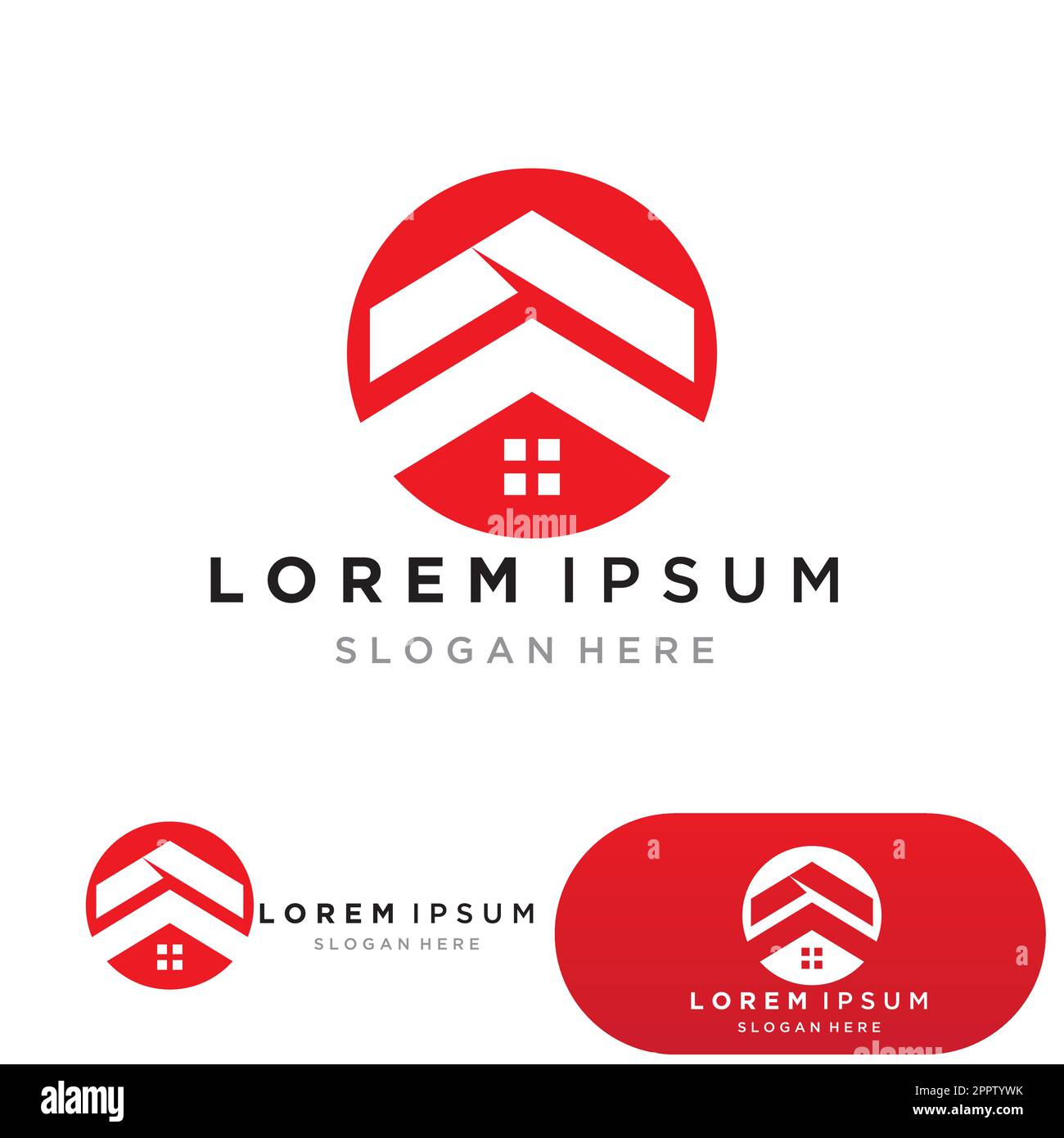 Unique house logo hi-res stock photography and images - Alamy