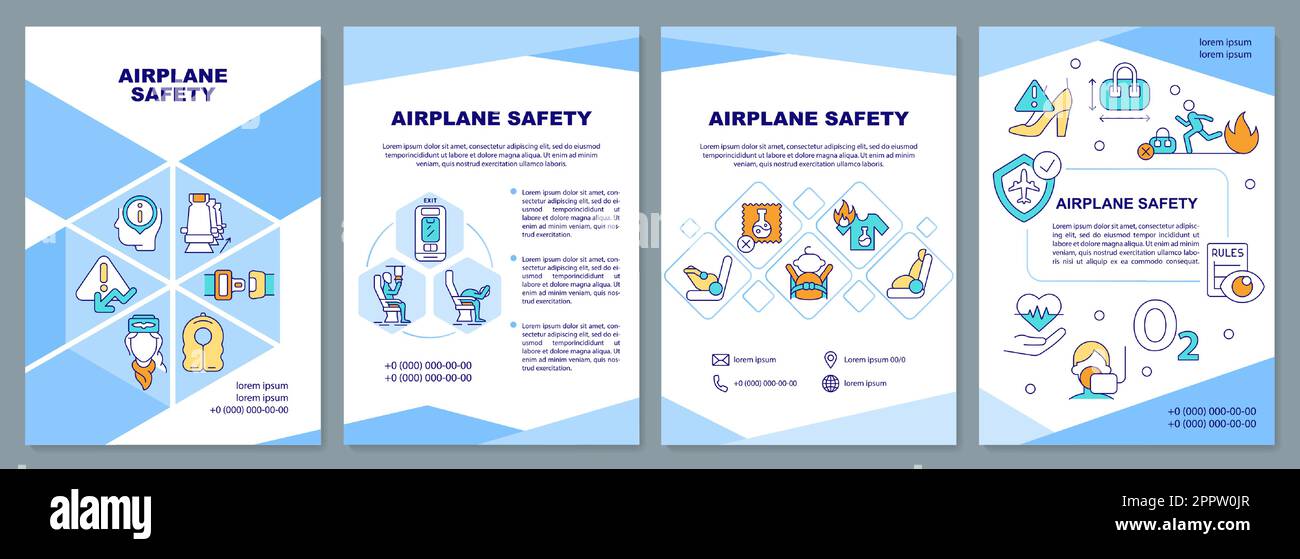 Flight safety pamphlet Stock Vector Images - Alamy