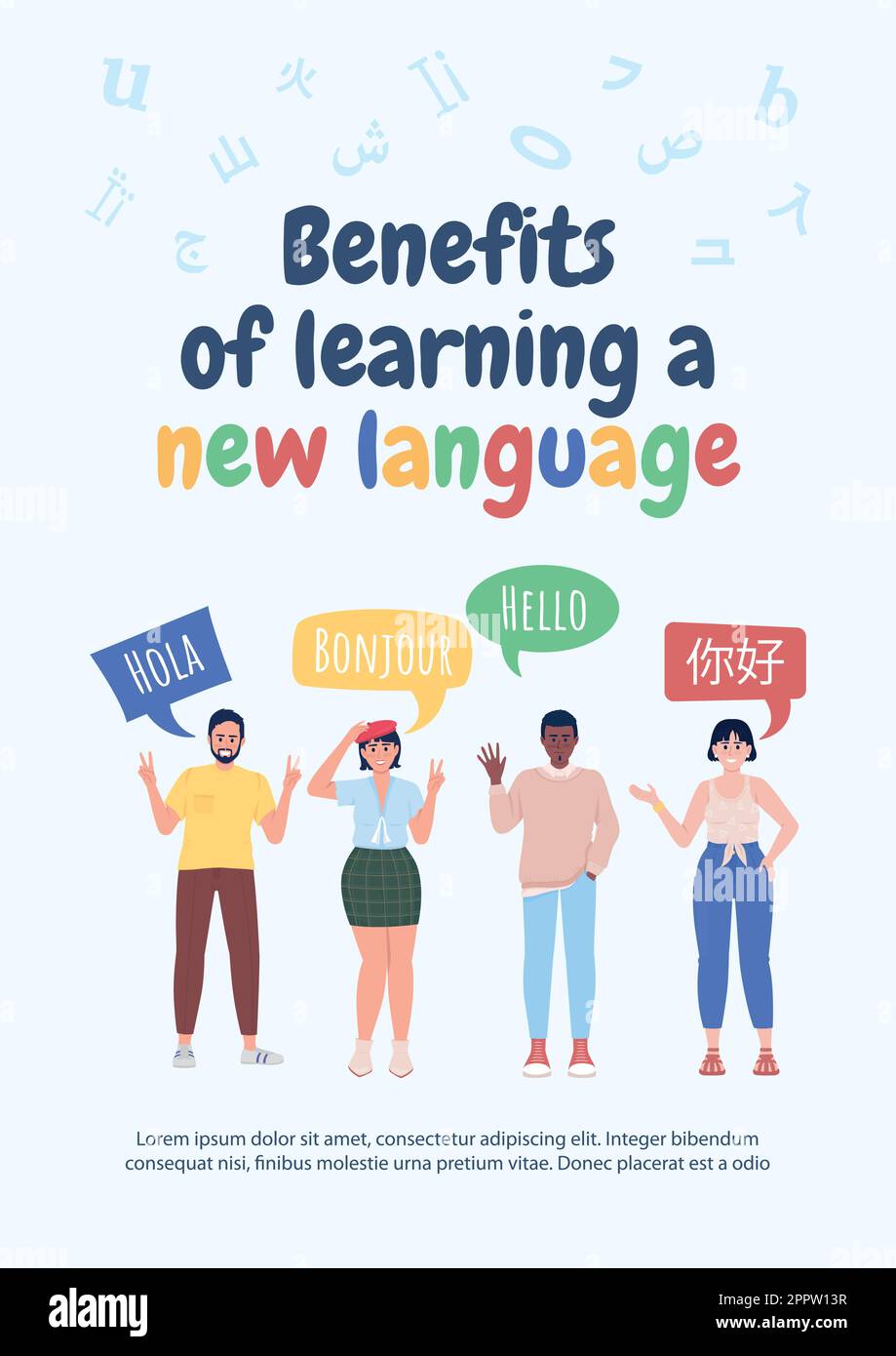 Multilingual poster Stock Vector Images - Alamy