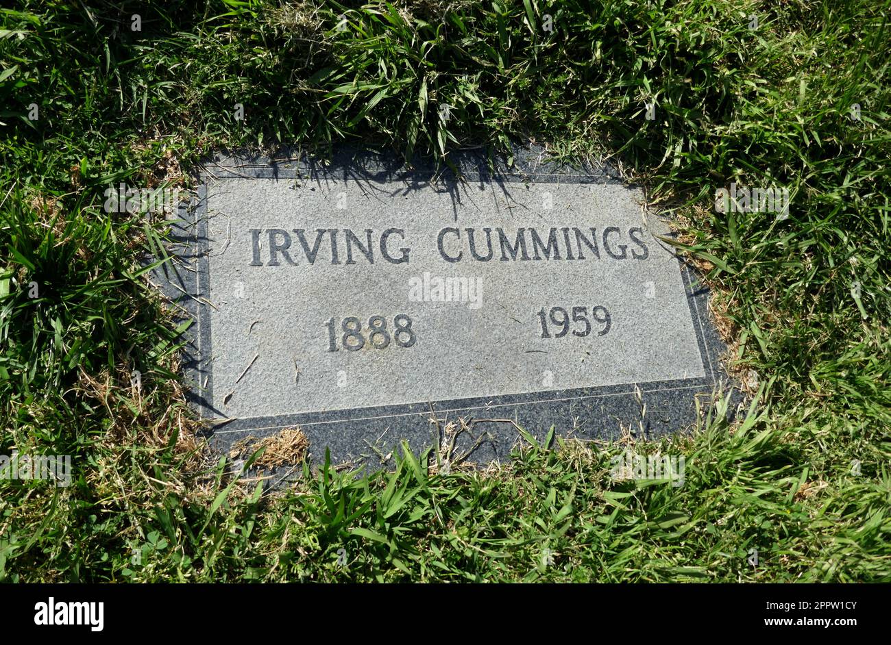 Los Angeles, California, USA 20th April 2023 Director Irving Cummings Grave at Hollywood Forever ...