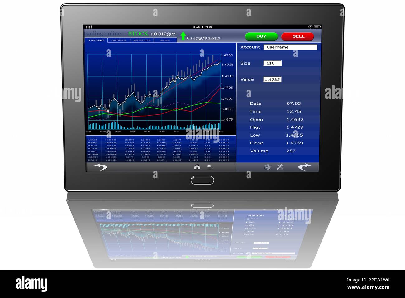 3d image financial chart background Cut Out Stock Images & Pictures - Alamy