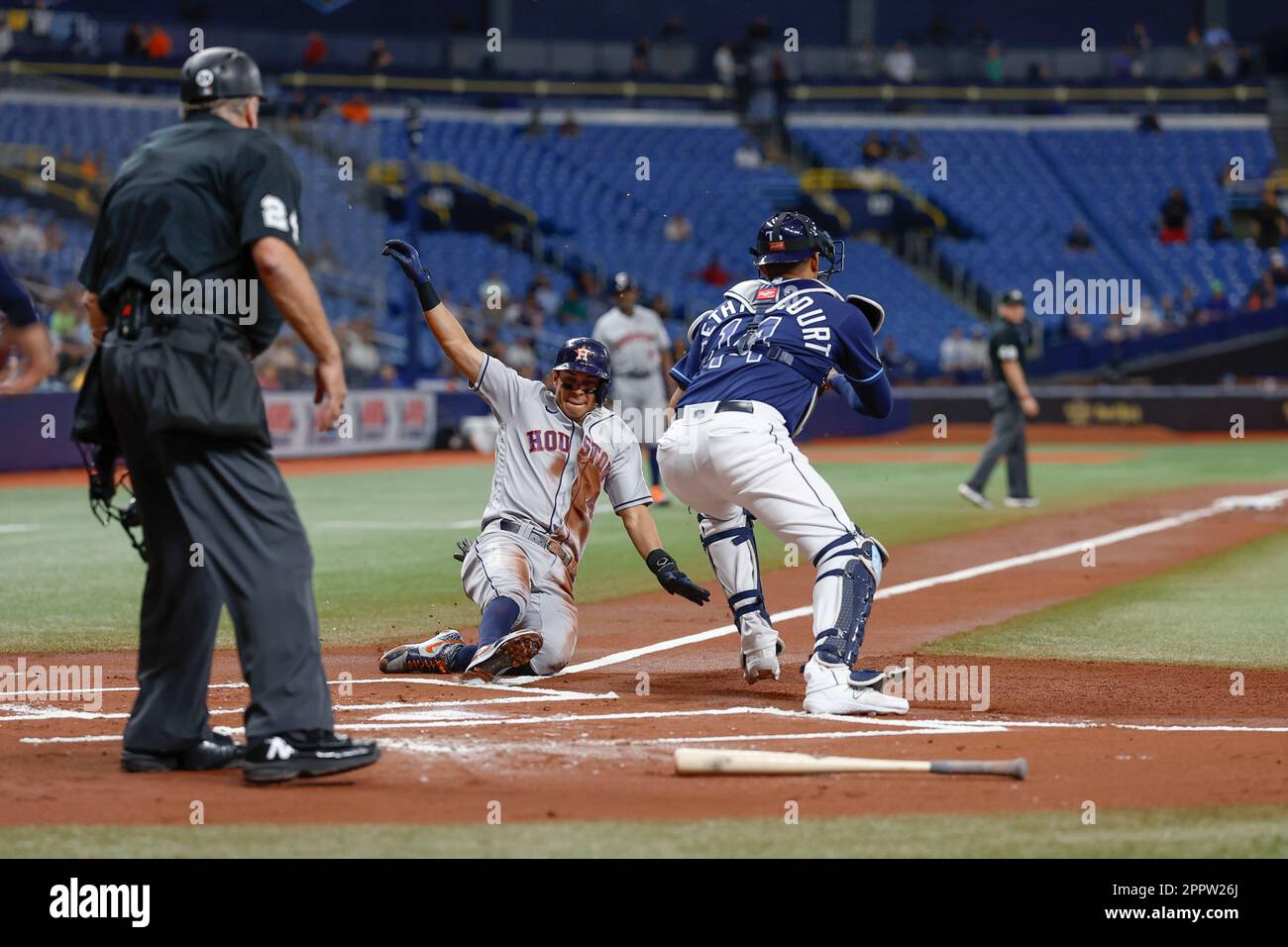St. Petersburg, FL USA; Houston Astros second baseman Mauricio Dubon ...