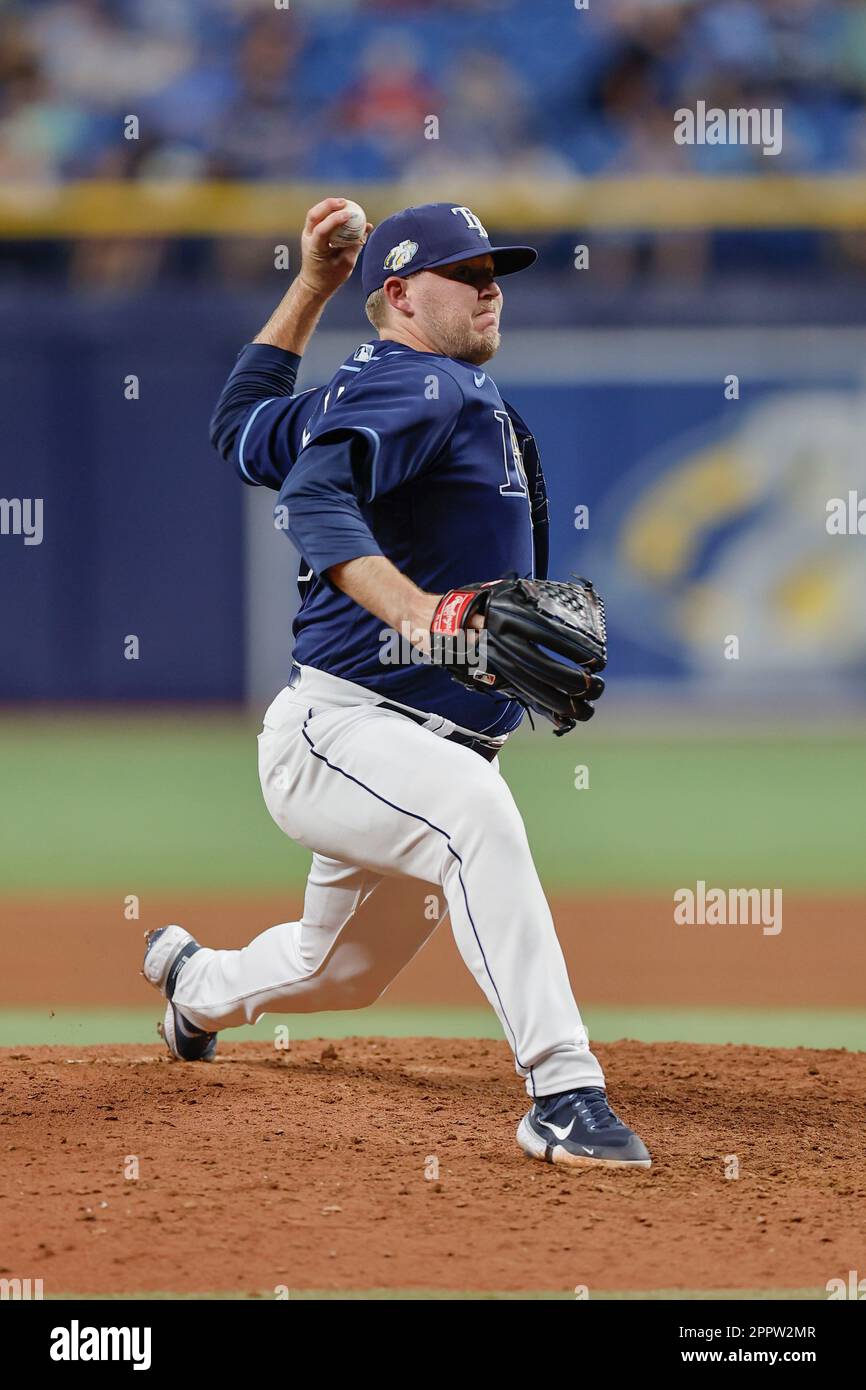 St. Petersburg, FL USA; Tampa Bay Rays relief pitcher Garrett ...