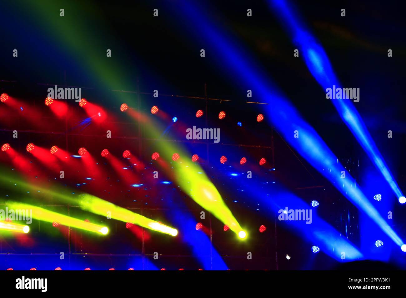 Stage lighting effect in the dark, close-up pictures Stock Photo - Alamy