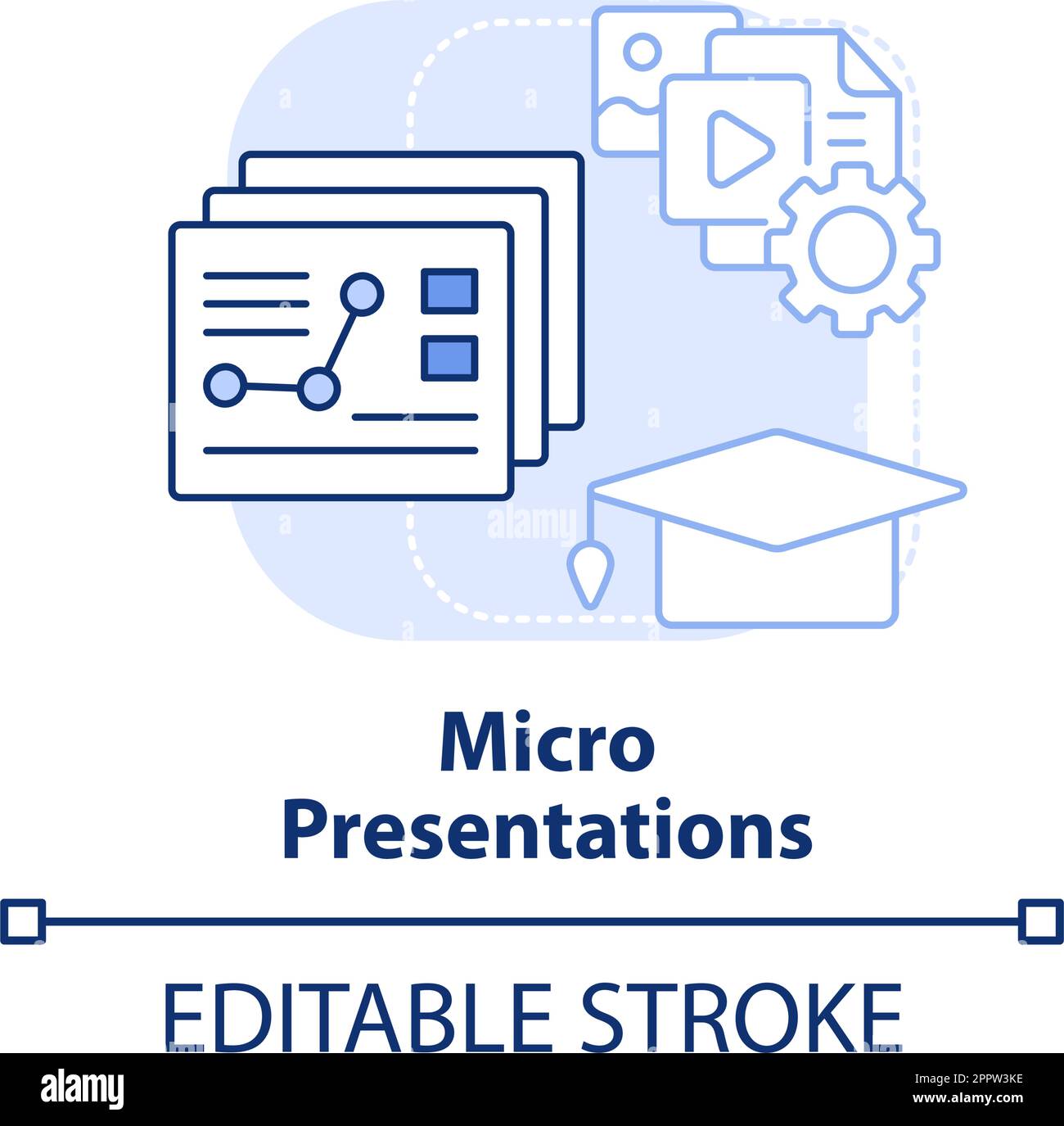 Bite sized learning Stock Vector Images - Alamy