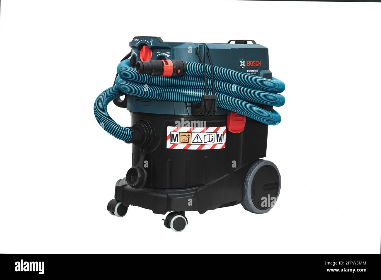 Bosch professional construction vacuum cleaner on white background ...