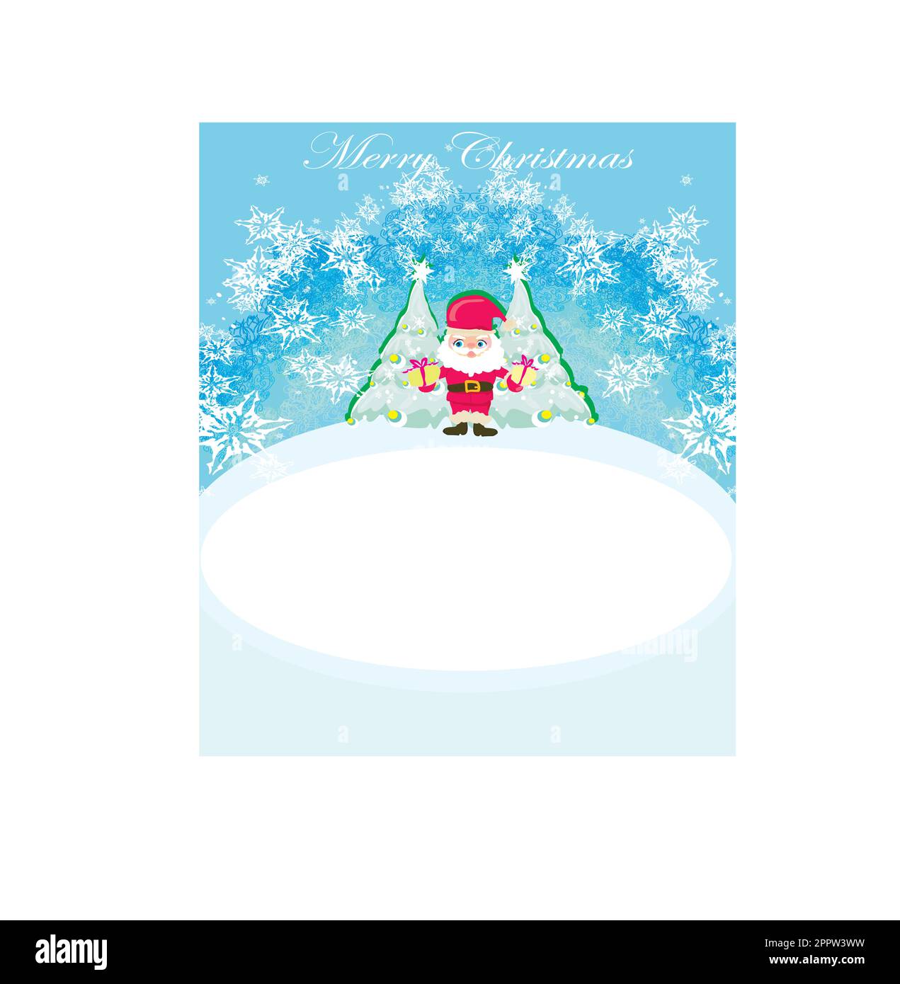 Illustration drawing santa claus Cut Out Stock Images & Pictures - Alamy