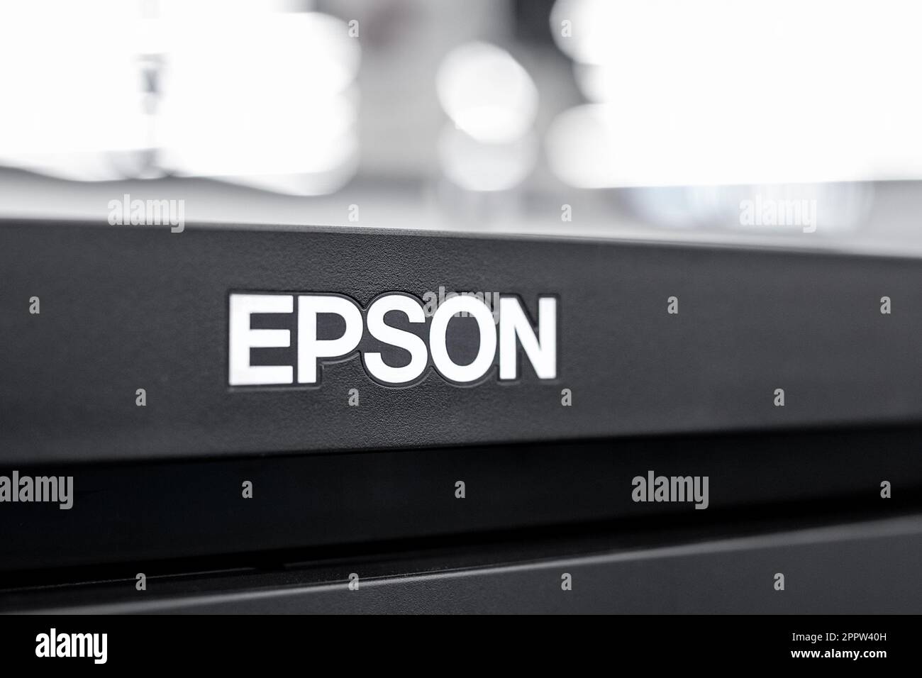Epson logo hi-res stock photography and images - Alamy