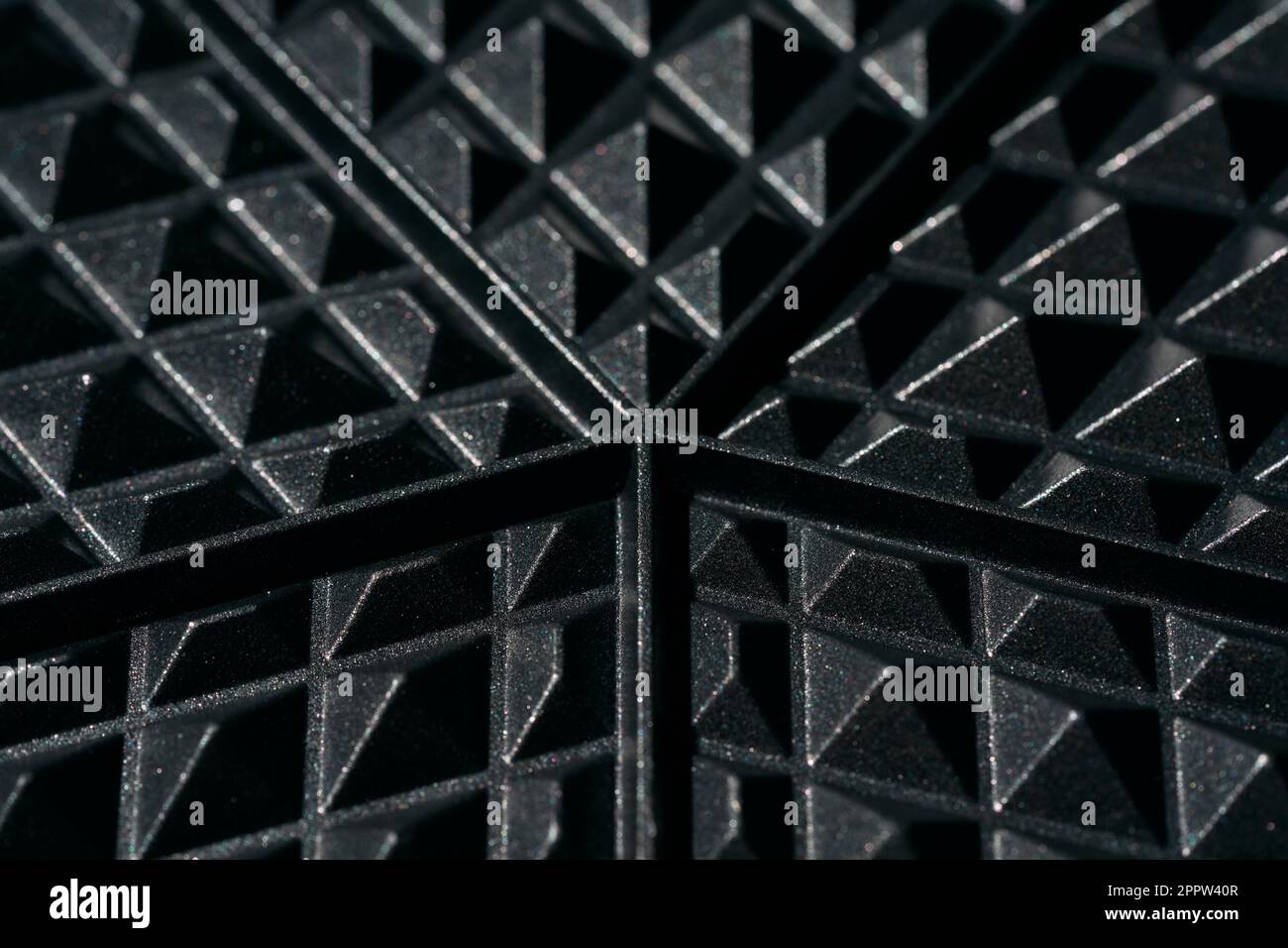 Close up edges and detail of cast iron waffle iron Stock Photo - Alamy