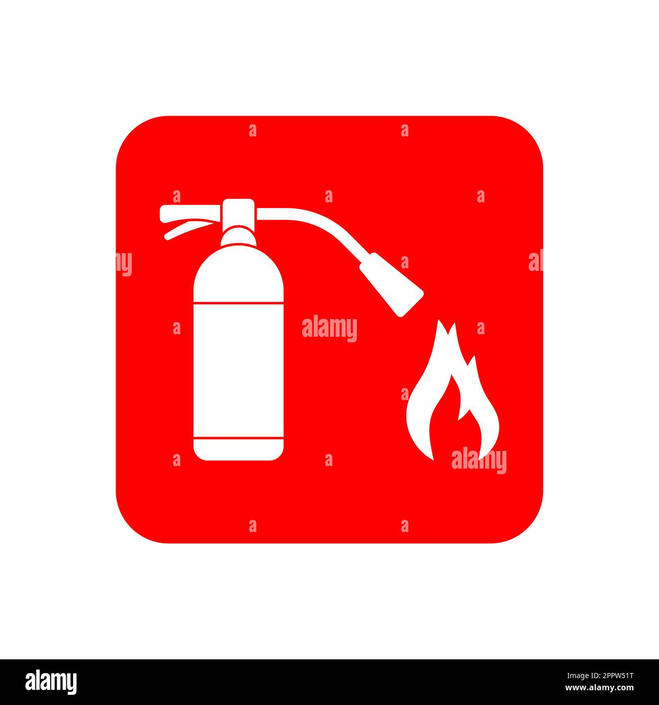 Fire extinguisher vector sign on white background Stock Vector Image ...