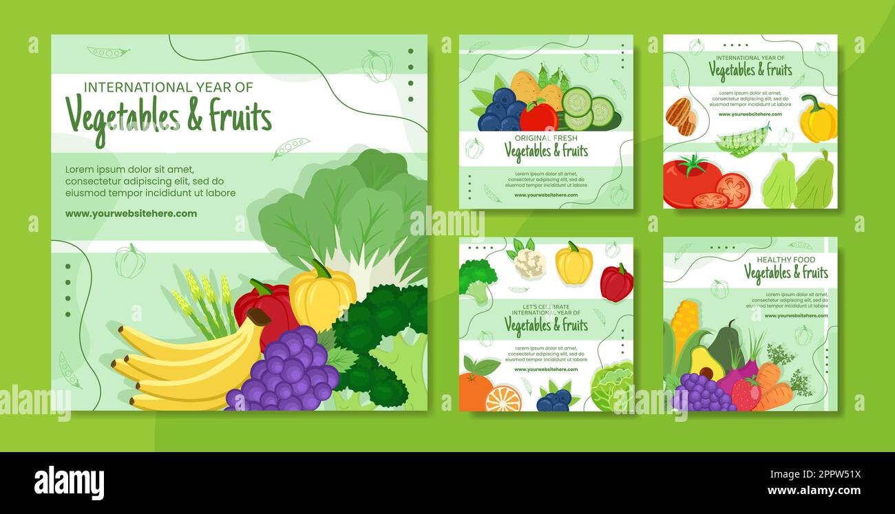 Vegetable social media post hi-res stock photography and images - Alamy