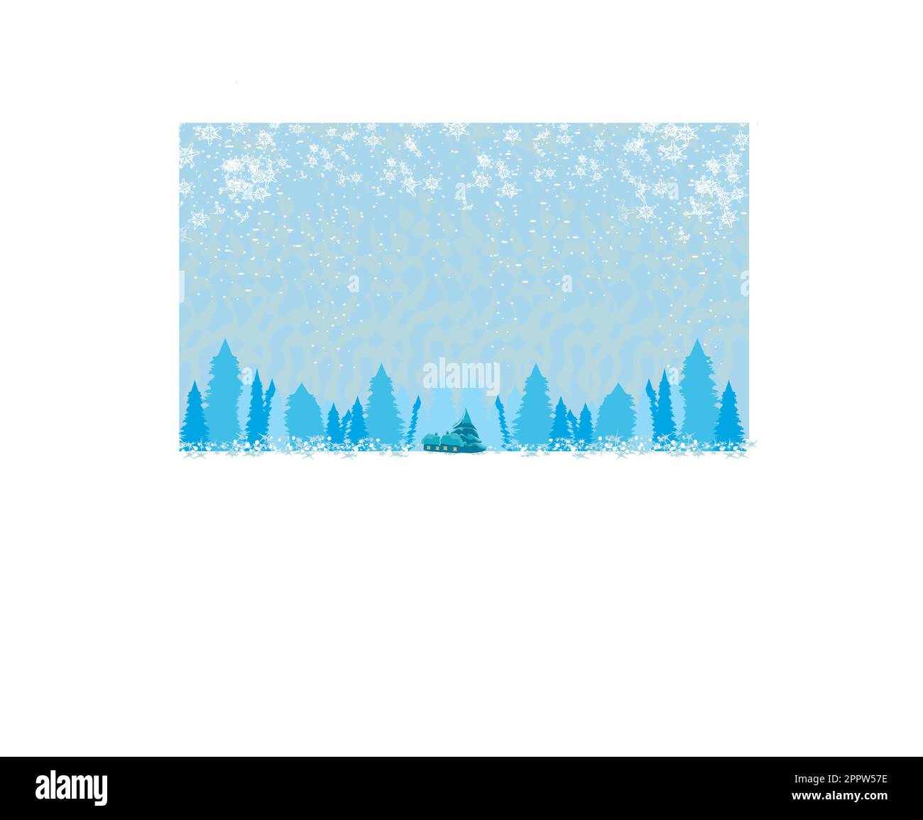 winter landscape - vector Stock Vector Image & Art - Alamy