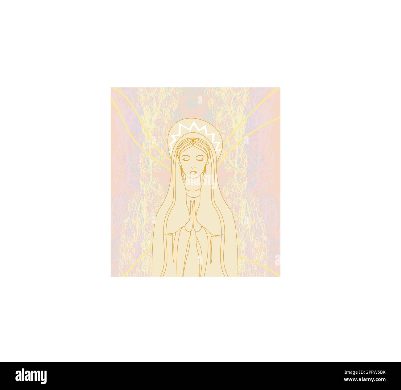 Blessed Virgin Mary Stock Vector Image & Art - Alamy