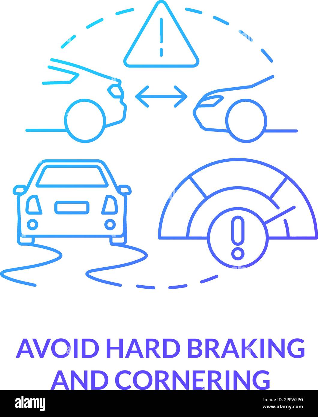 Car cornering safety Stock Vector Images - Alamy