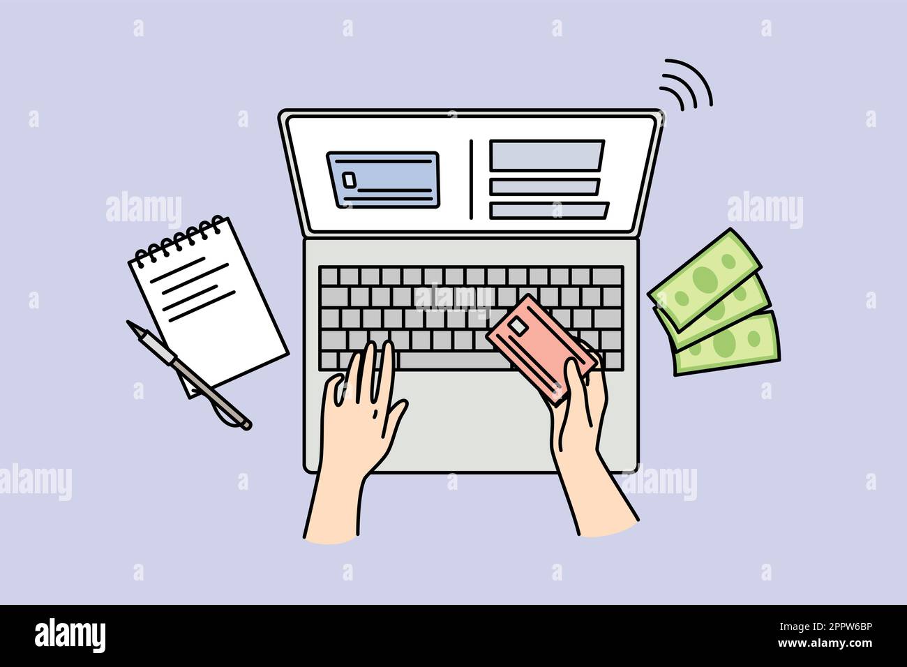 Adult paying Stock Vector Images - Alamy