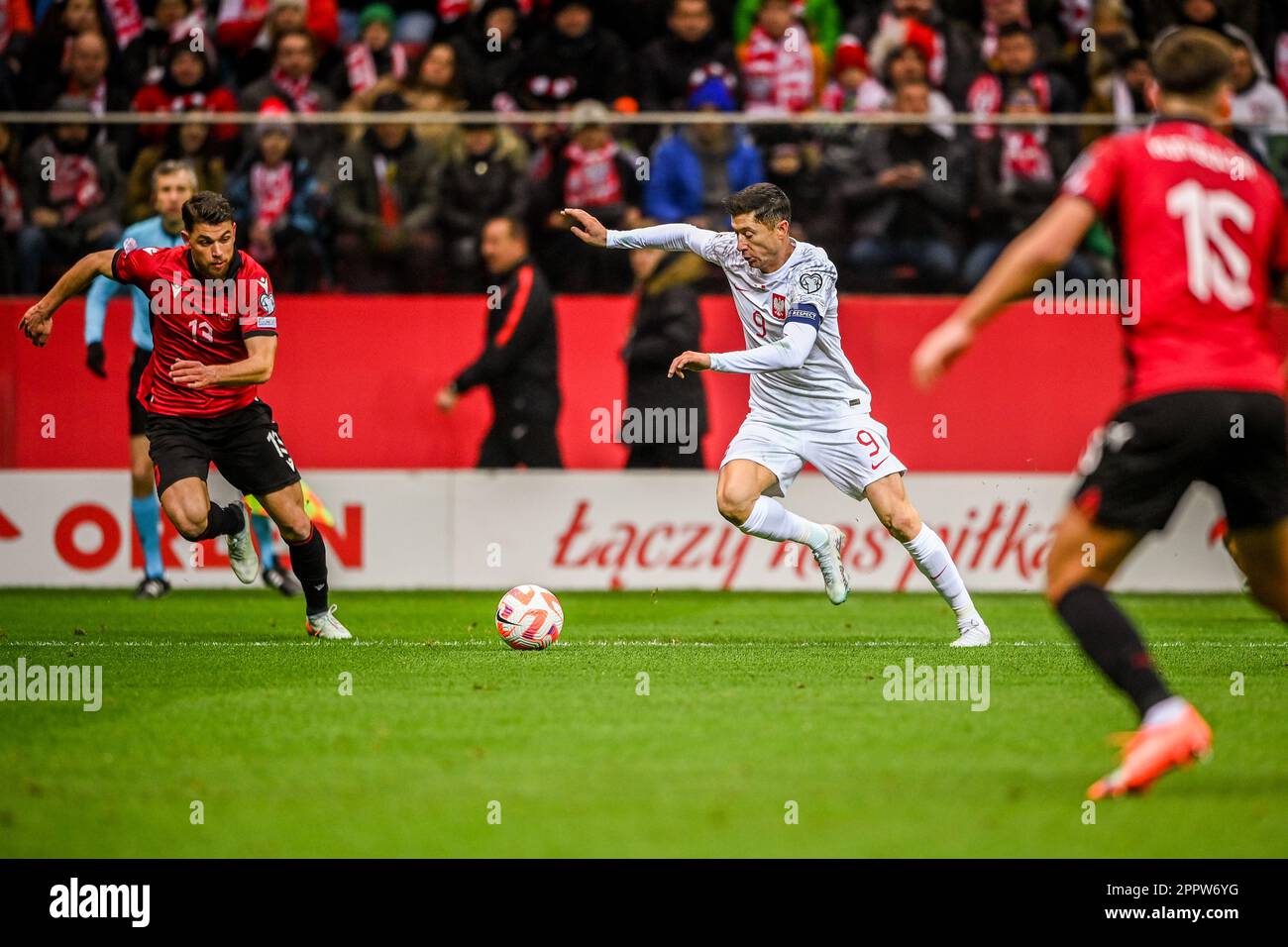 WARSAW, POLAND - MARCH 27, 2023: European qualifiers EURO 2024 gropu ...