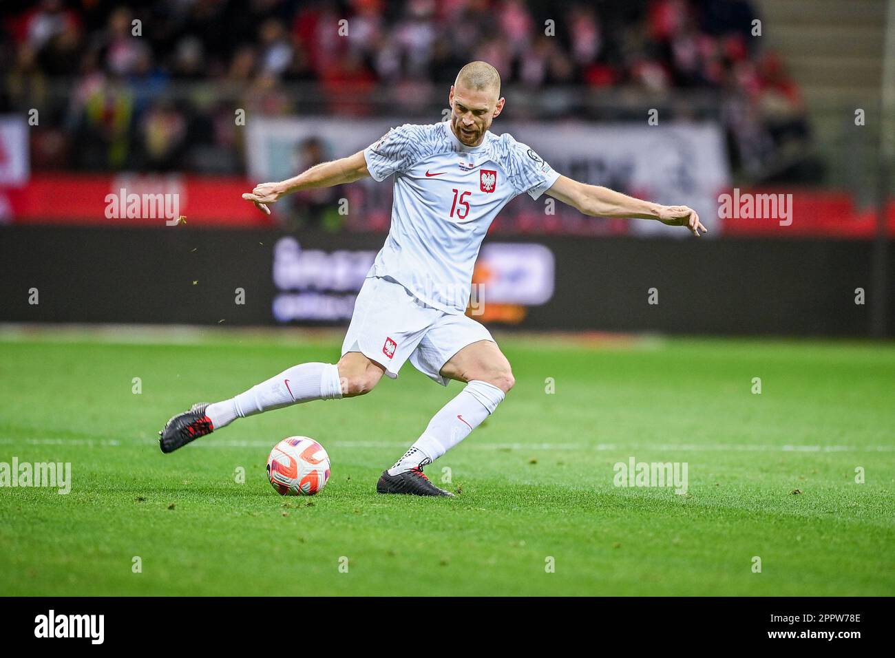 WARSAW, POLAND - MARCH 27, 2023: European qualifiers EURO 2024 gropu ...
