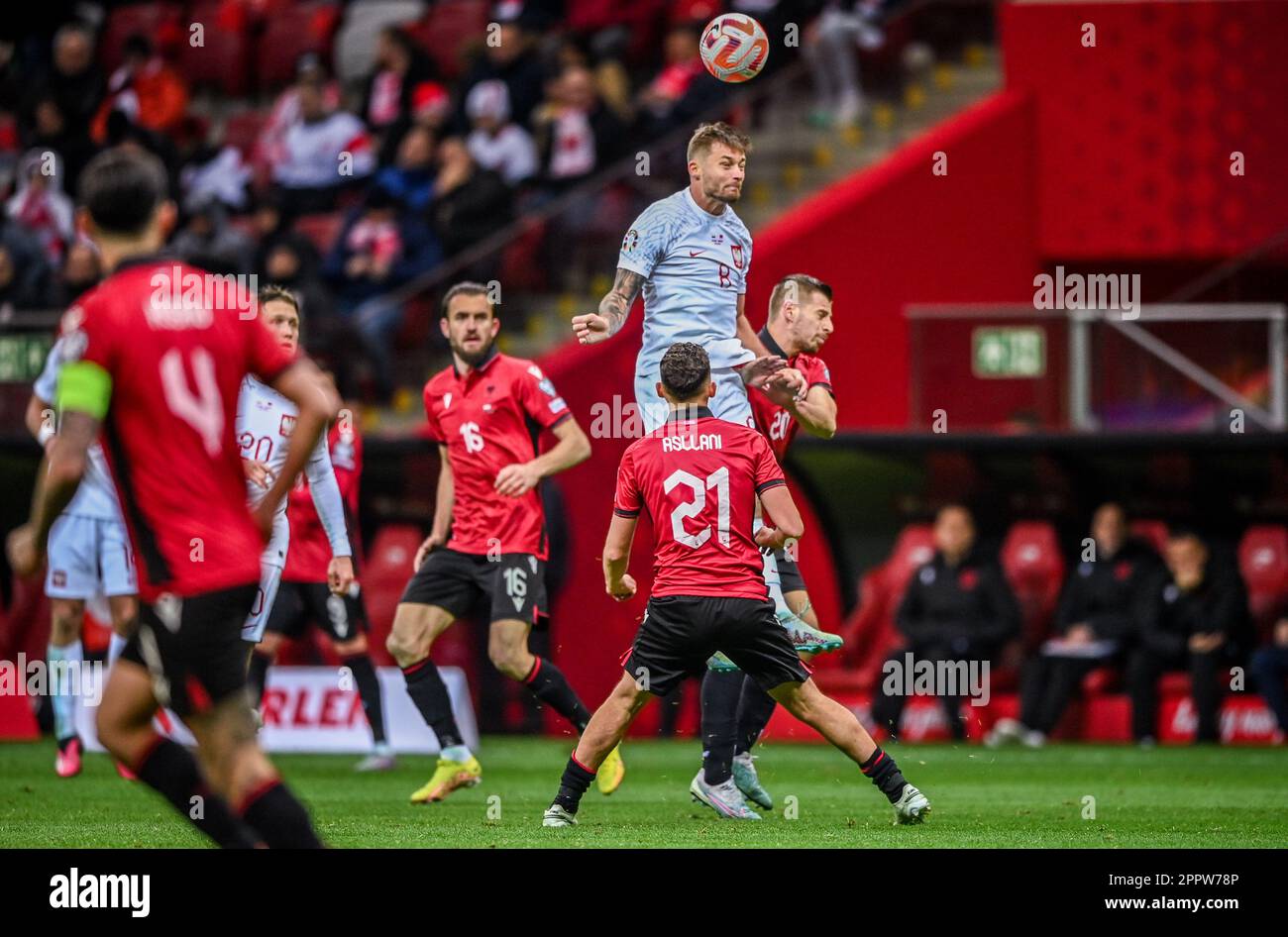 WARSAW, POLAND - MARCH 27, 2023: European qualifiers EURO 2024 gropu ...